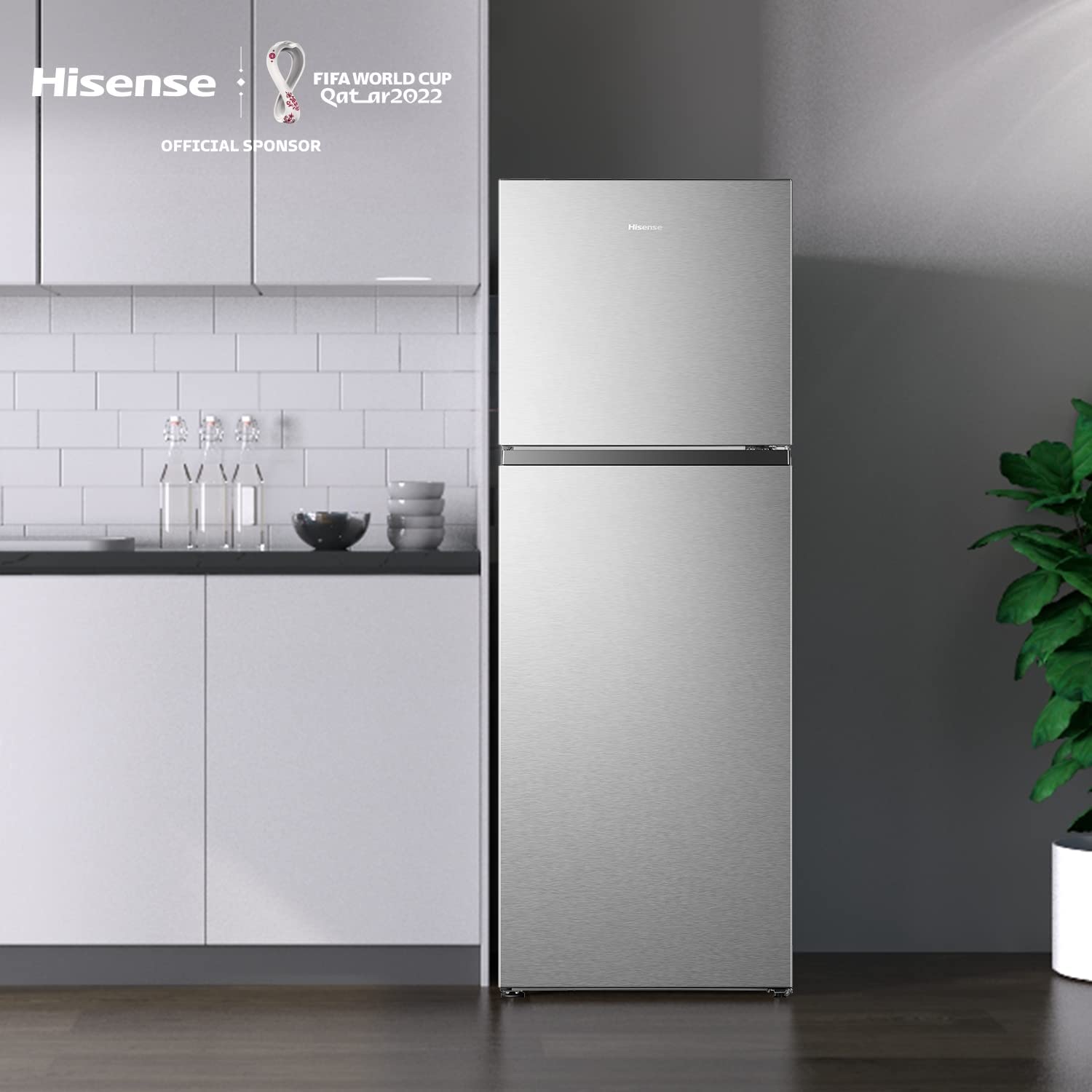 Hisense 418 Liter Refrigerator Double Door Model-RT418N4ASU